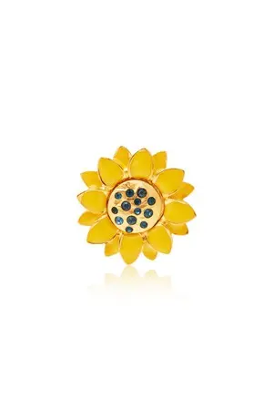 KENNETH JAY LANE Sunflower Clip-on Earrings