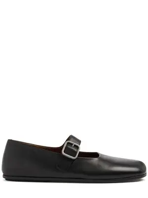 Marsèll Appiedi Leather Mary Jane Loafers - Black