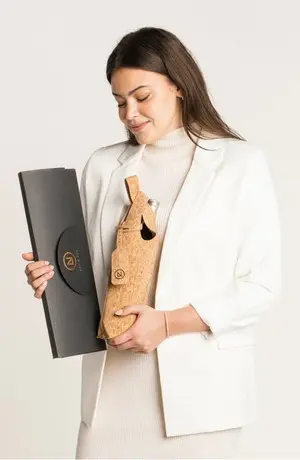 LUX AND NYX Wine Tote - Light Brown