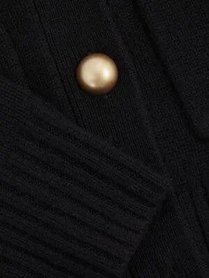 REISS Wool-cashmere Spread Collar Cardigan