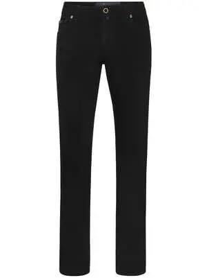 BILLIONAIRE Straight-leg Trousers - Black