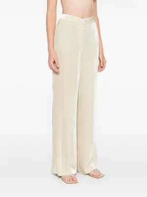 P.a.r.o.s.h Relur Velvet Trousers - Neutrals
