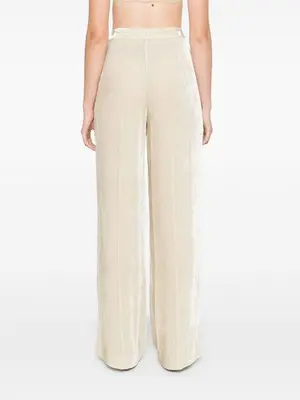 P.a.r.o.s.h Relur Velvet Trousers - Neutrals