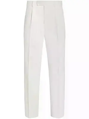 Zegna Pleated Trousers - White