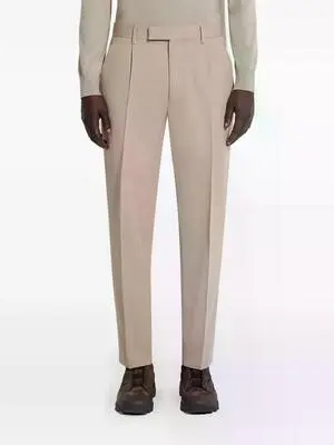 Zegna Pleated Trousers - White