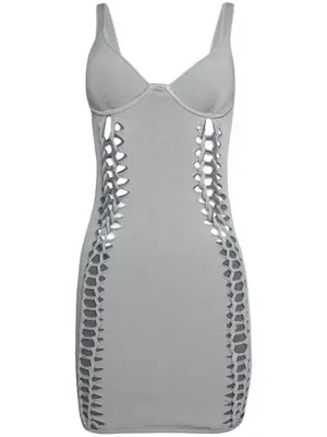 DION LEE Braid-embellished Mini Dress