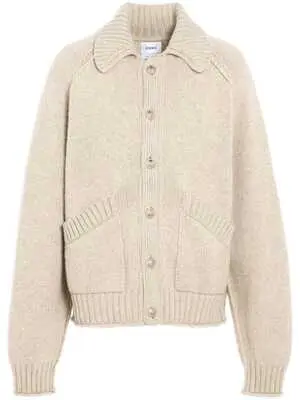 BARRIE Chunky-knit Cashmere Cardigan - Neutrals
