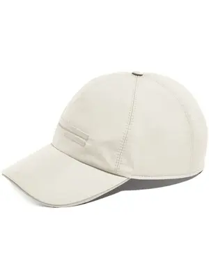 Zegna Embroidered Baseball Cap - White