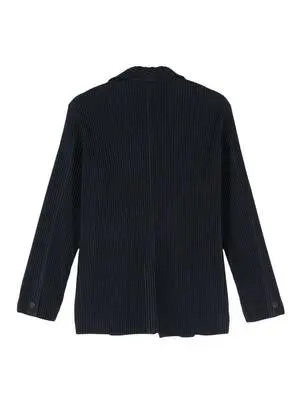 Issey Miyake Plissé-effect Blazer - Blue
