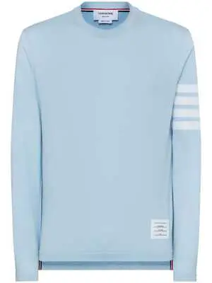 Thom Browne Three-stripe Long-sleeved T-shirt