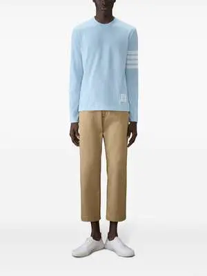Thom Browne Three-stripe Long-sleeved T-shirt