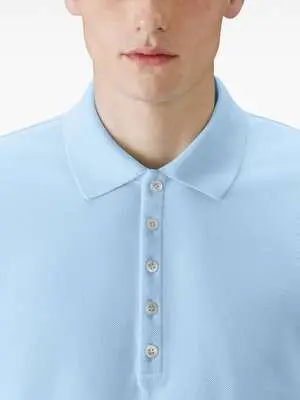 Thom Browne Three-stripe Long-sleeved Polo Shirt