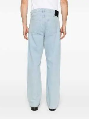 Nanushka Crochet-detailed Straight-leg Jeans