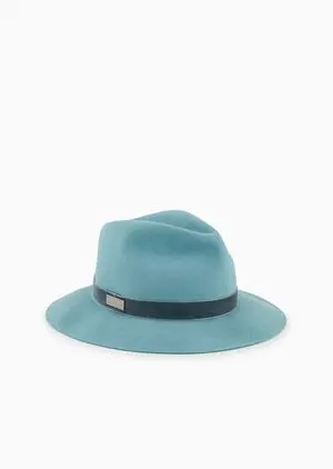 Giorgio Armani Rabbit Fur Hat With Velvet Detail