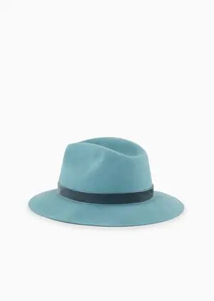 Giorgio Armani Rabbit Fur Hat With Velvet Detail