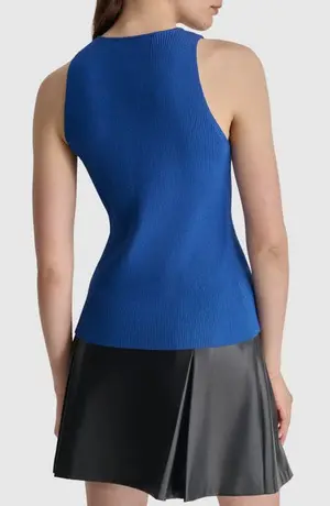 Dkny Ribbed Sweater Vest - Lapis Blue