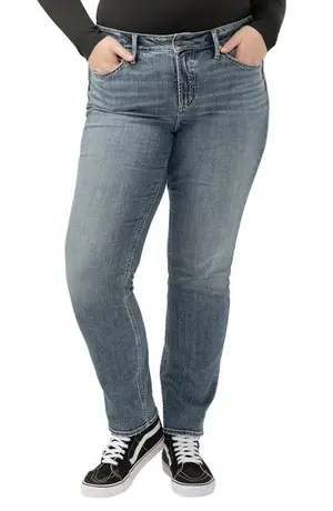 Silver Co. Contrast Stitching Jeans For Women
