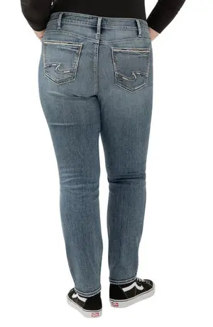 SILVER JEANS CO. Suki Straight Leg Jeans - Indigo