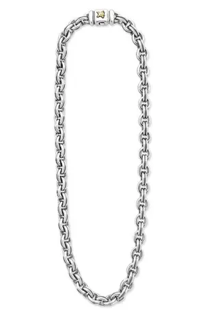 Lagos Anthem Double Link Chain Necklace - Silver