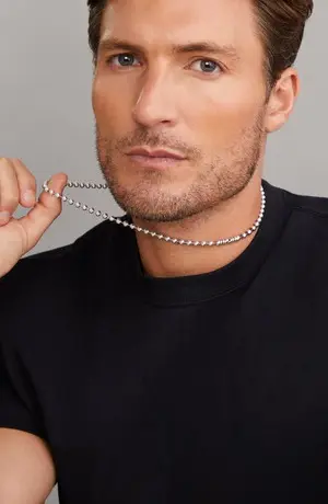 Lagos Anthem Ball Chain Necklace - Silver