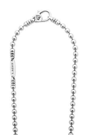 Lagos Anthem Ball Chain Necklace - Silver