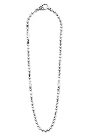 Lagos Anthem Ball Chain Necklace - Silver
