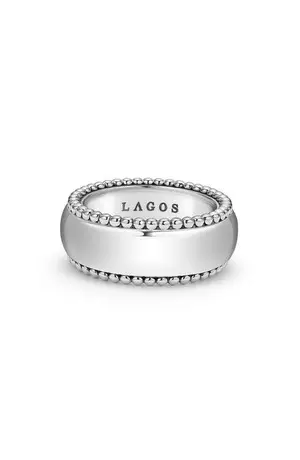 Lagos Anthem Caviar Lined Band Ring