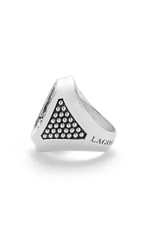 Lagos Anthem Skull Wax Seal Signet Ring