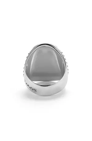 Lagos Anthem Skull Wax Seal Signet Ring