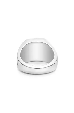 Lagos Anthem Caviar Signet Ring - Two-tone