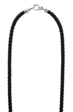 Lagos Matte Caviar Ceramic Beaded Necklace