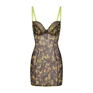 SKIMS Ultra Fine Mesh Picot Mini Dress