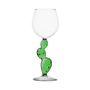 ICHENDORF MILANO Desert Plants Cactus Wine Glass - Green