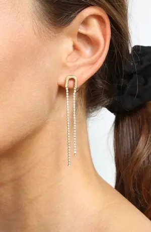 Ettika Imitation Pearl Drop Earrings
