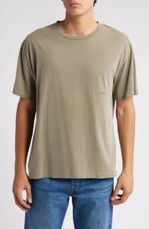 FRAME Relaxed Cotton T-shirt Light Olive