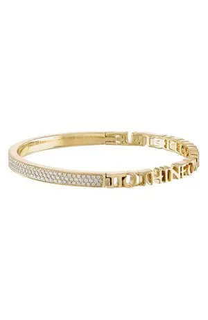 EDEN PRESLEY Text And Diamond Bangle