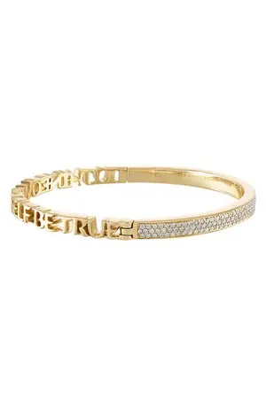 EDEN PRESLEY Text And Diamond Bangle