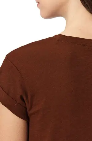 ALLSAINTS Anna Cotton T-shirt - Rust Brown