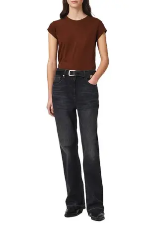 ALLSAINTS Anna Cotton T-shirt - Rust Brown