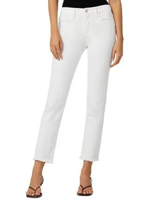 JOE'S Lara Womens Ankle Straight Cigarette Jeans - White