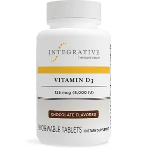 INTEGRATIVE THERAPEUTICS Vitamin D3 125 Mcg Chocolate Flavor 90 Chewable Tablets - One-color
