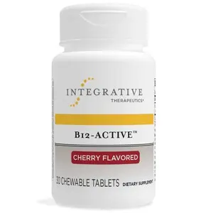 INTEGRATIVE THERAPEUTICS B-12 Active Cherry Flavor 30 Chewable Tablets - One-color