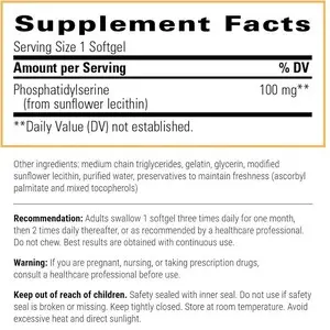 INTEGRATIVE THERAPEUTICS Phosphatidylserine 60 Softgels