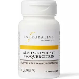 INTEGRATIVE THERAPEUTICS Alpha-glycosyl Isoquercitrin 60 Vegan Capsules - One-color