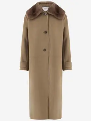 YVES SALOMON Wool And Cashmere Long Coat
