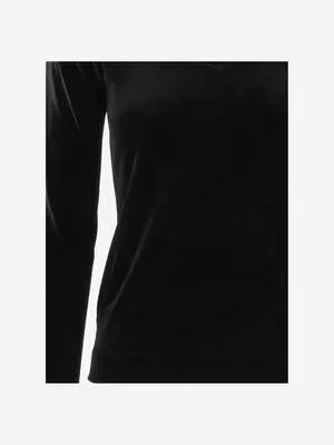 STEPHAN JANSON Stretch Velvet Jersey Top