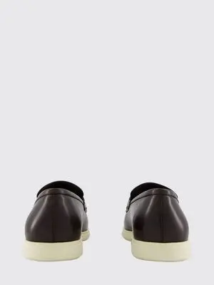 FERRAGAMO Gancini Leather Loafers - Brown