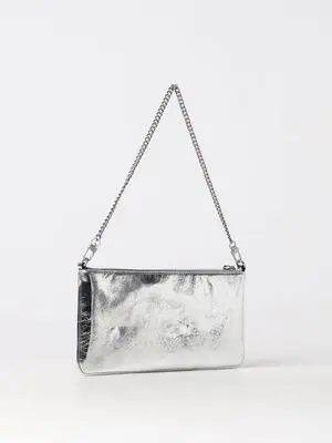 Pinko Metallic Shoulder Bag - Silver