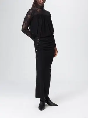 Rabanne Ruched Maxi Skirt