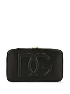 Dolce & Gabbana Dg Logo Leather Camera Bag - Black